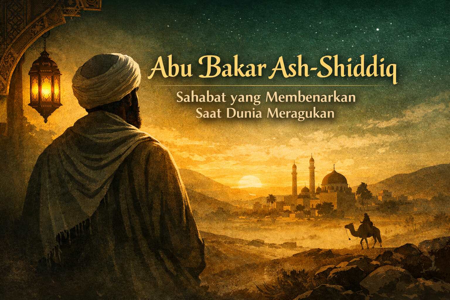 Abu Bakar Ash-Shiddiq: Sahabat yang Membenarkan Saat Dunia Meragukan ...